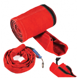 Welding Cable Covers - BIG RED Leather | Elliotts Australia